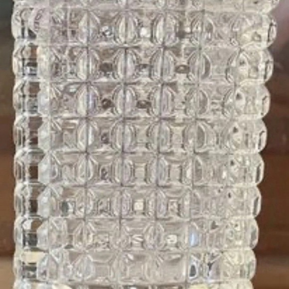 Accents | Vintage Art Deco 425in Tall 4sided Diamond Cut Glass Perfume ...
